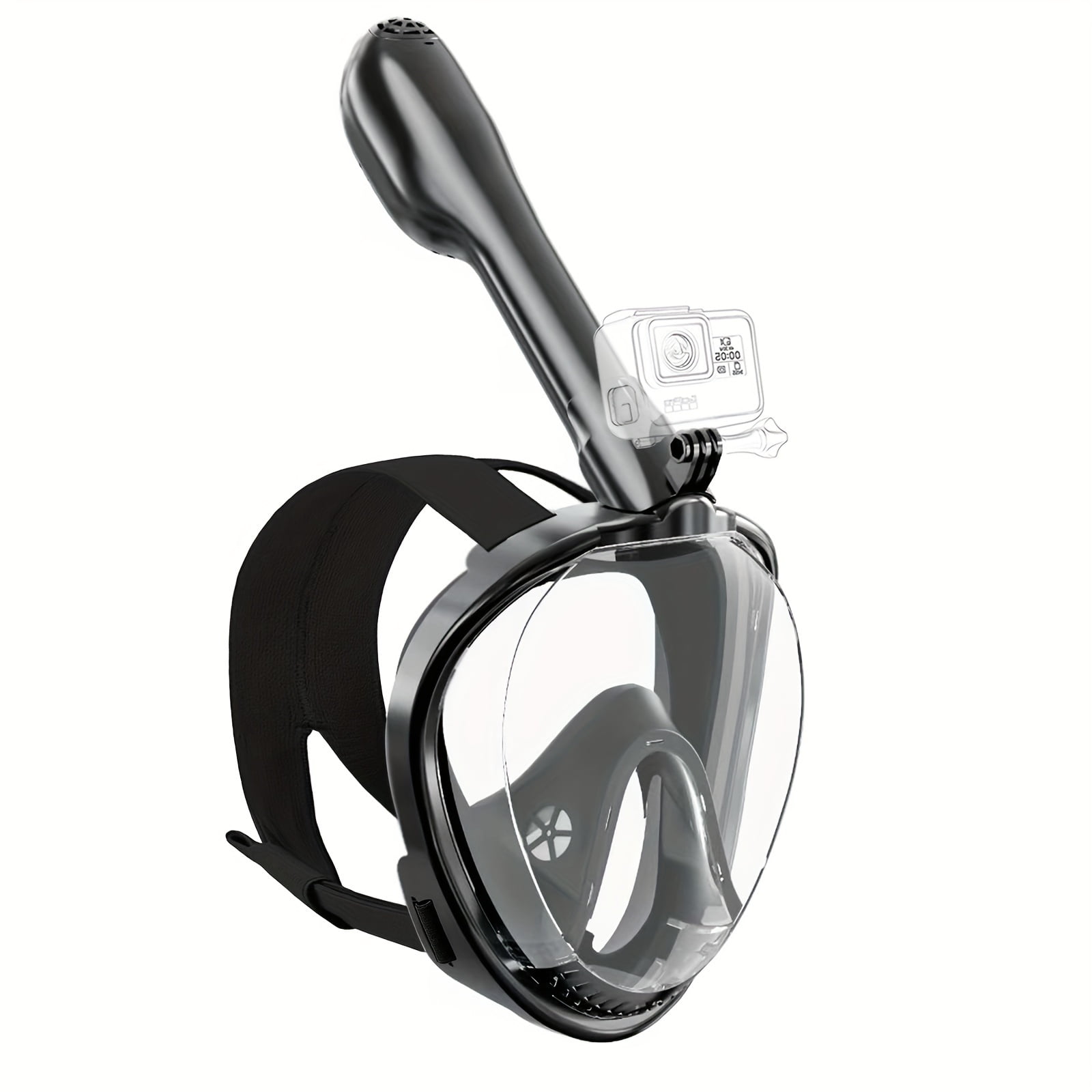 Full Face Snorkeling Mask, Snorkeling Mask With Detachable Camera Mount ...