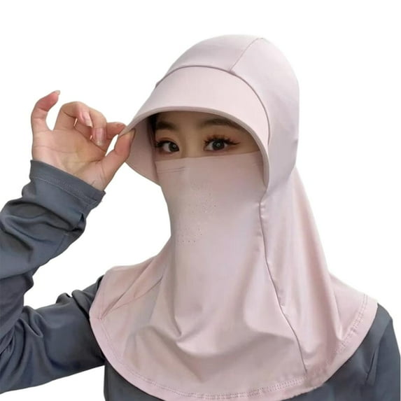 Full Face Visor Hat with Wide Brim and Ice Silk Fabric for ...