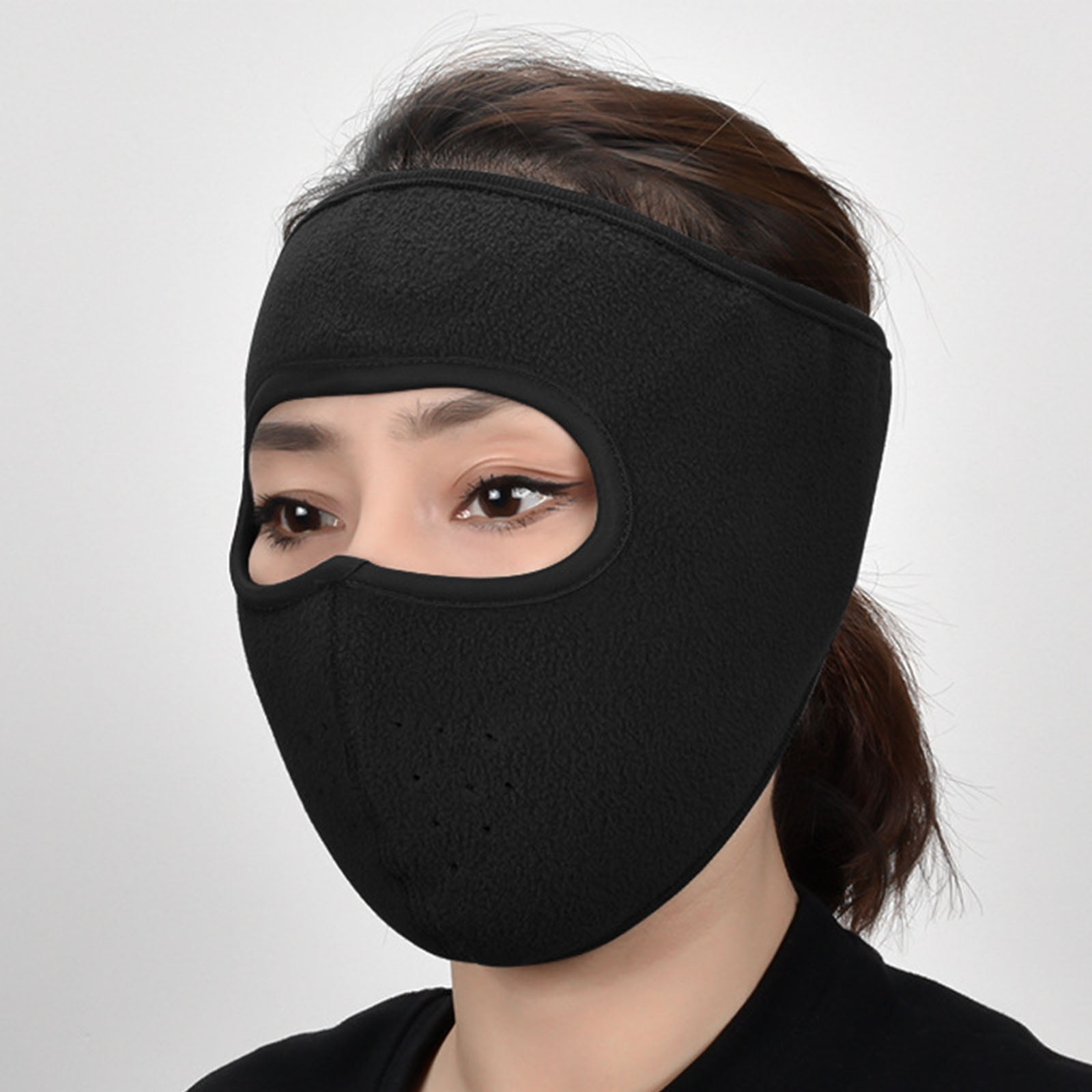 Full Face Windproof Mask Polar Fleece Warm Face Protection Cover Winter ...