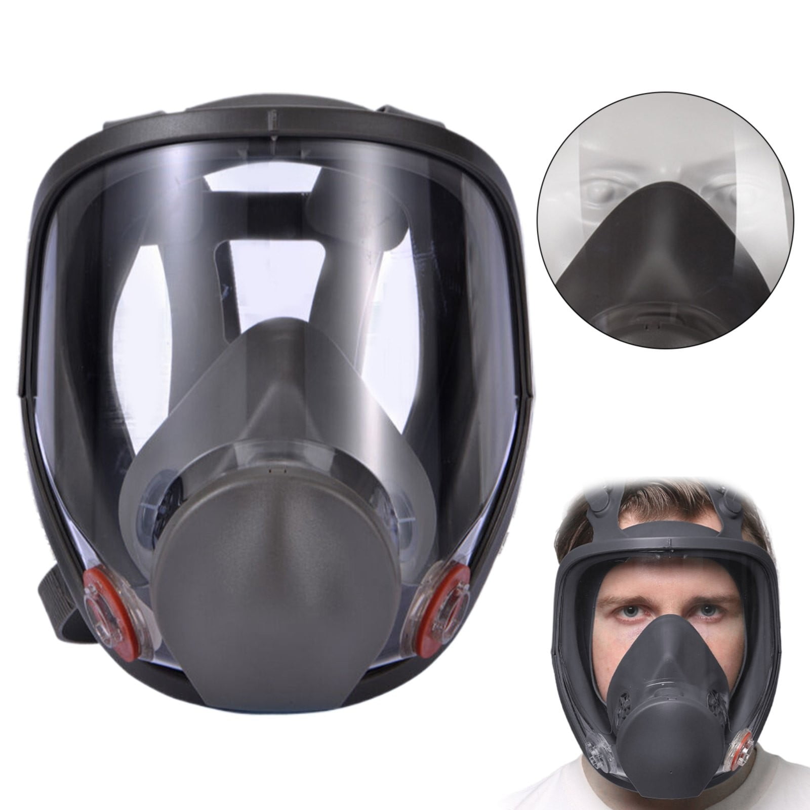 Full Facepiece Reusable Respirator 6800 Niosh Large Lens Ansi High ...