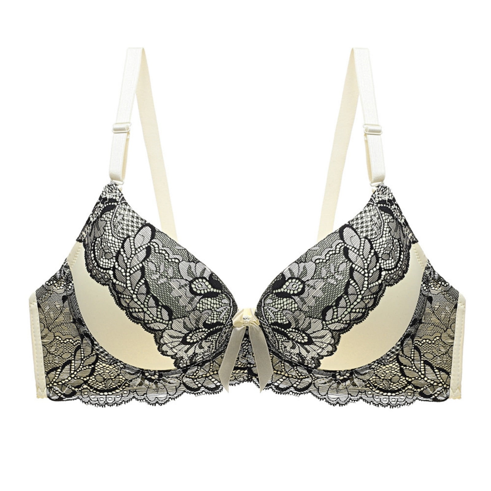Full Figure Underwire Bras for Women Plus Size Embroidery Lace ...