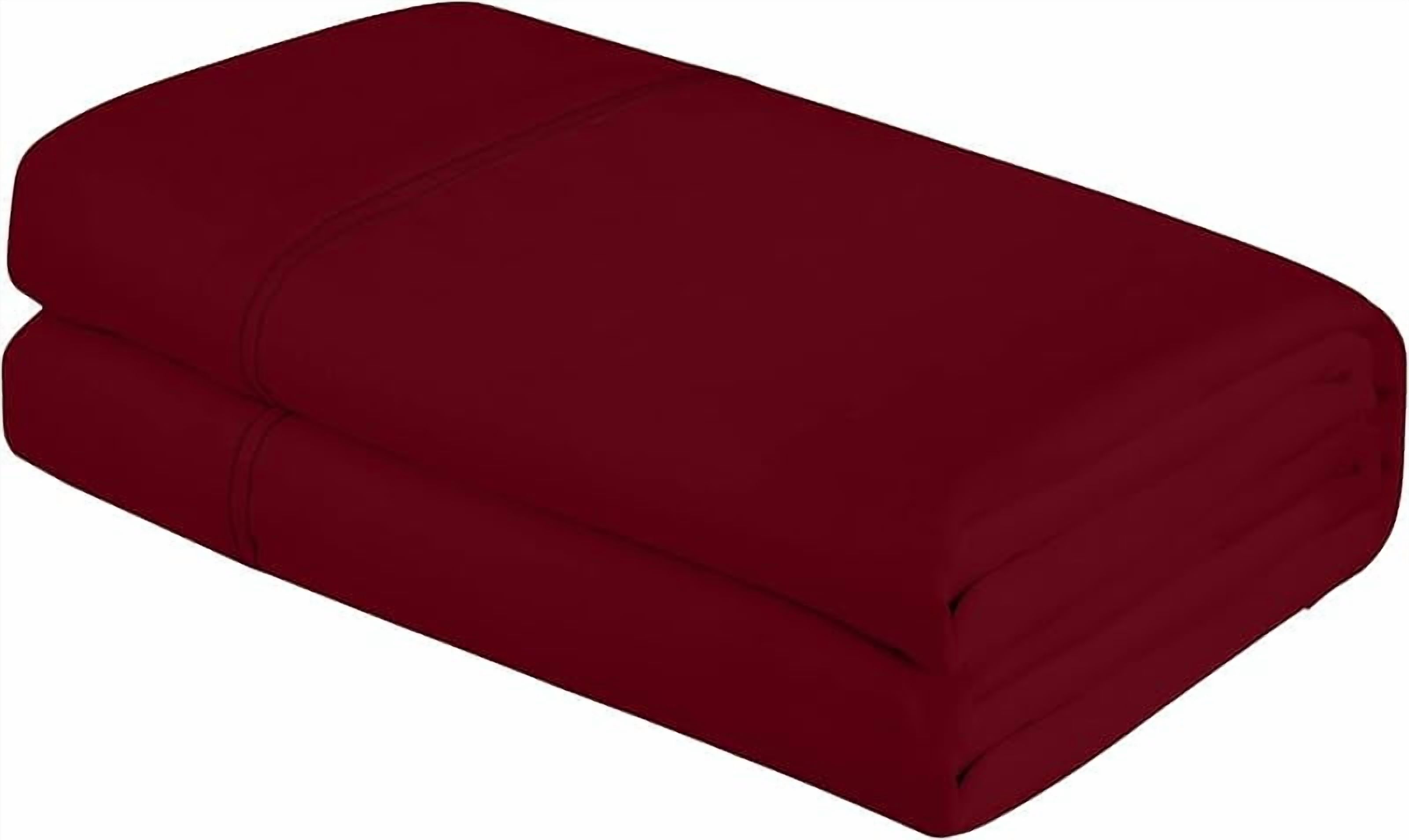 Full Flat Sheet - Ultra Soft Brushed 1800 Microfiber Flat Sheets Only ...