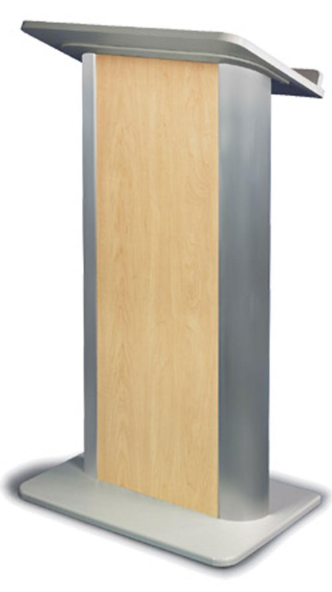 Full Floor Lectern with Maple-colored Front Panel, 26.75" wide ...