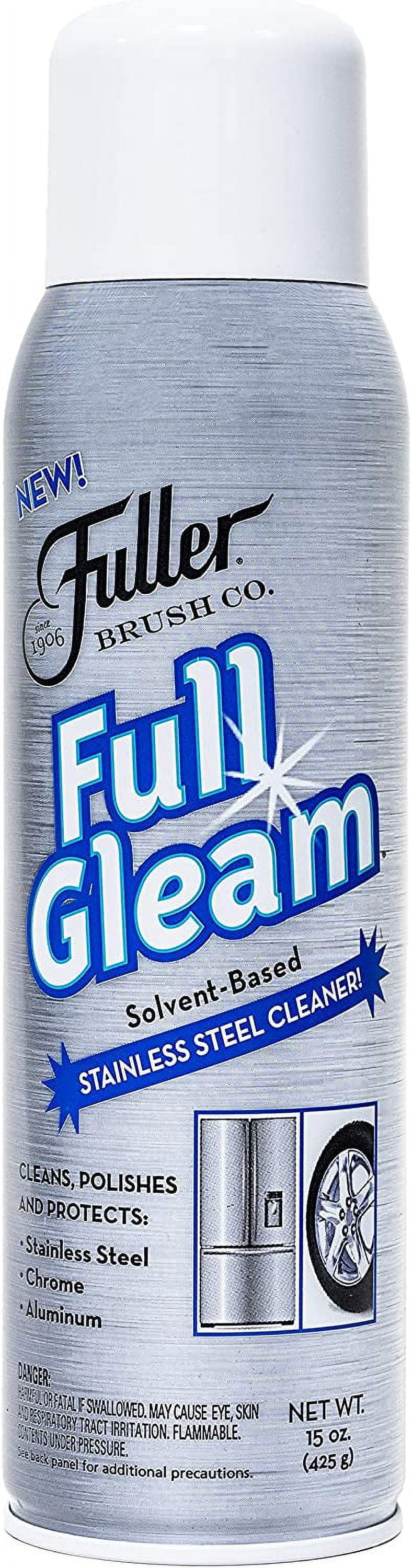 Full Gleam Stainless Steel Cleaner – 15 oz Spray for Appliances, Chrome ...