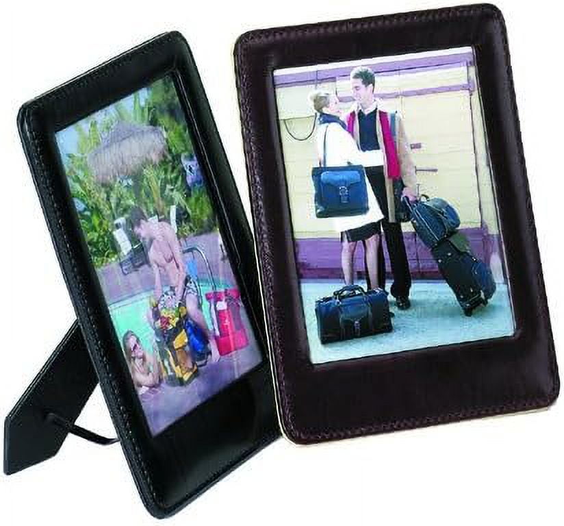 Full Grain Cowhide Leather Home Office Table Picture 4x5" Frame ...