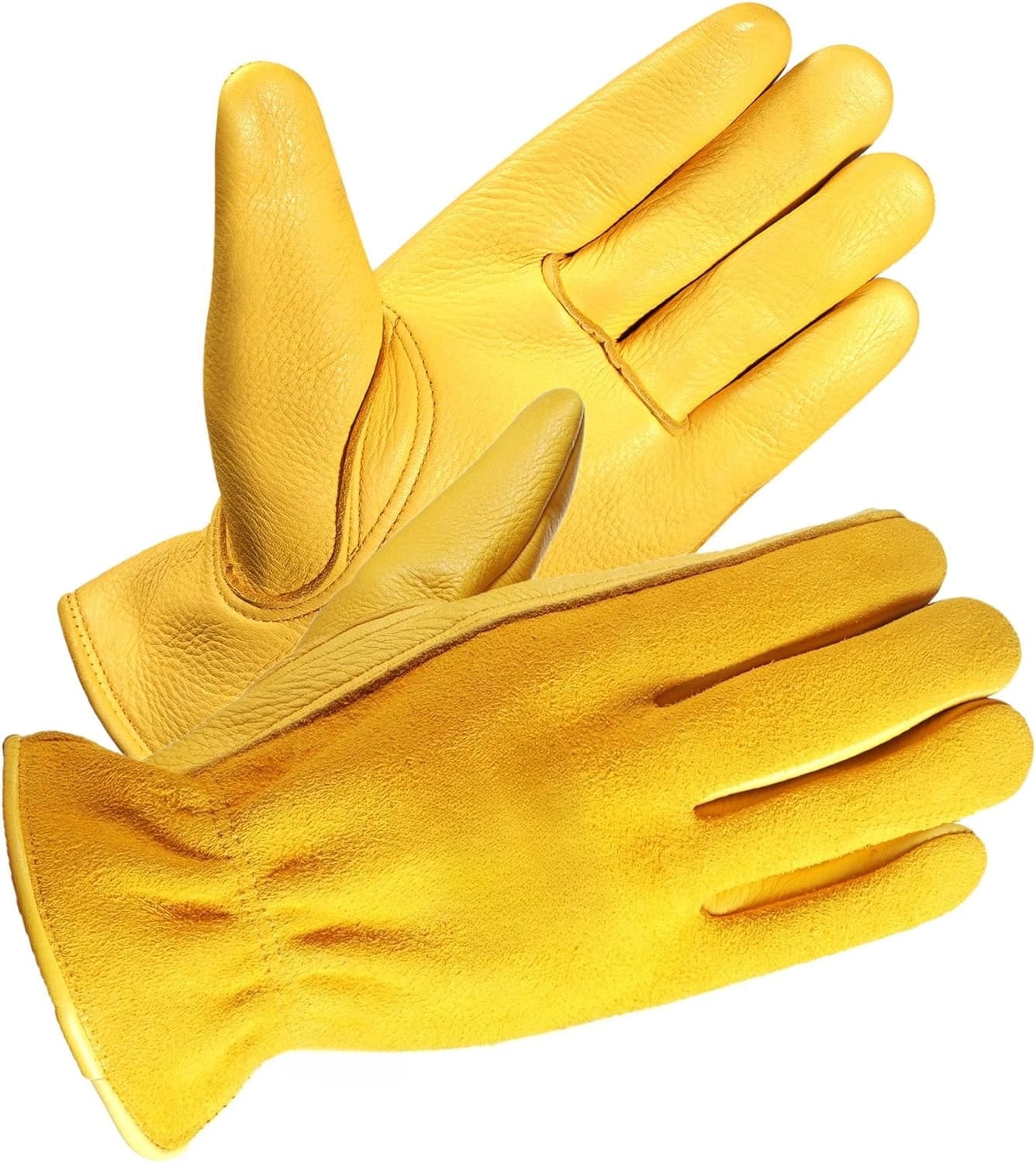 Full Grain Deerskin Leather Gloves for Men and Women, Extra Soft and ...