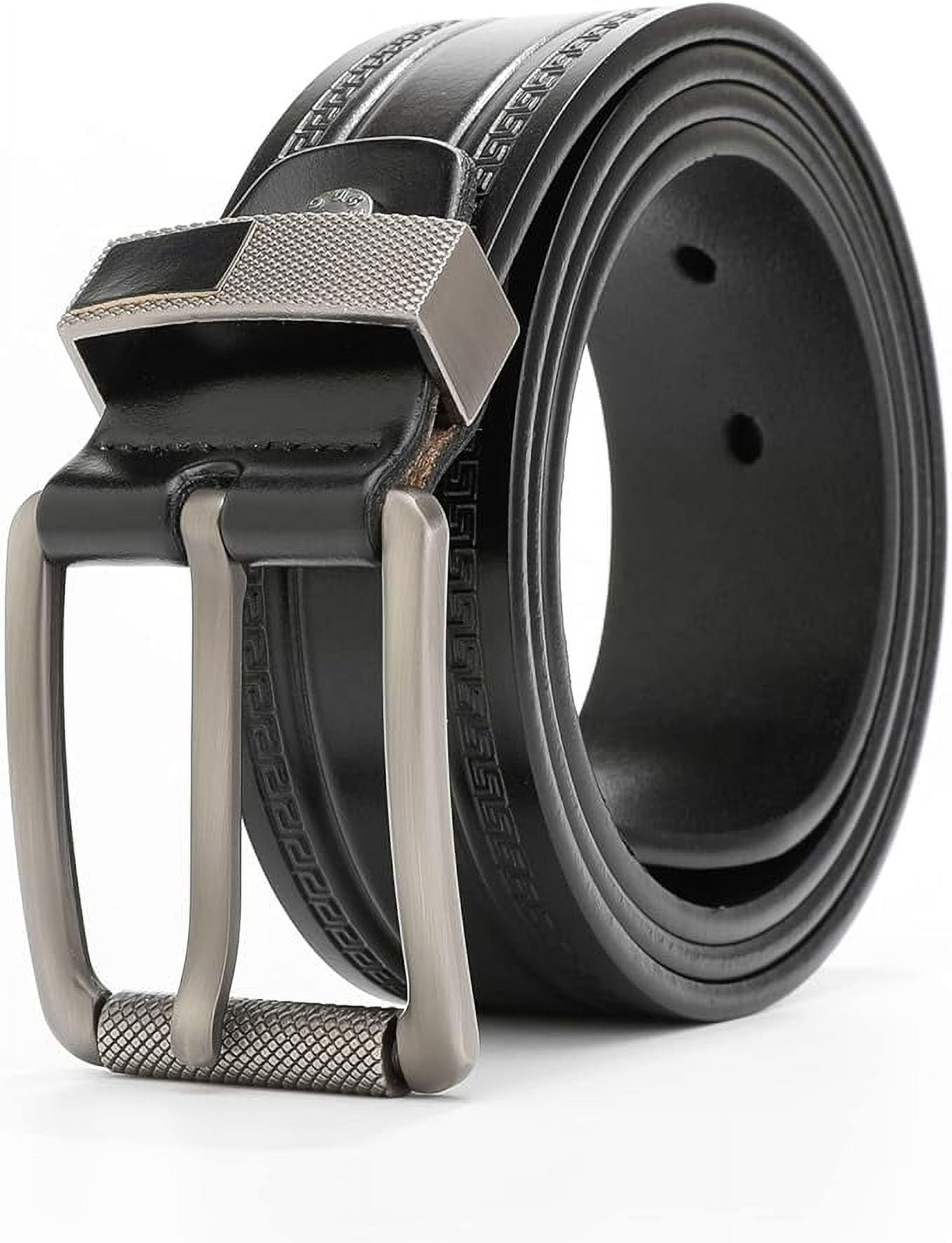 Full Grain Leather Belt for Men with Single Prong Buckle, 100% Cow ...