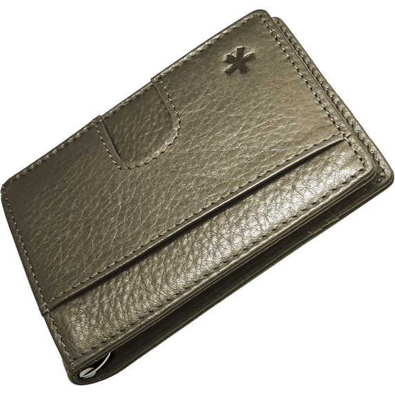 Full Grain Leather Wallet with Blocking & Clip - Minimalist Bifold ...