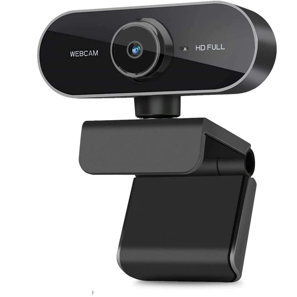 Full HD 1080P webcam with stereo microphone, PC camera for video chat ...