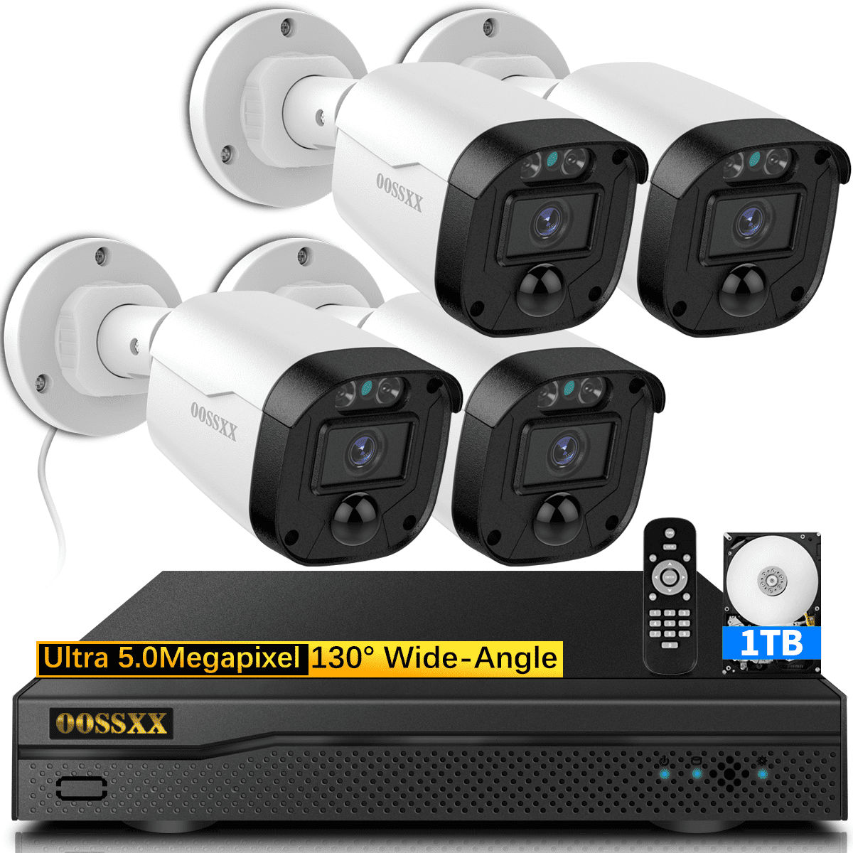 Free Shipping! {Full HD 5MP Definition & Night Vision} Outdoor Wired ...