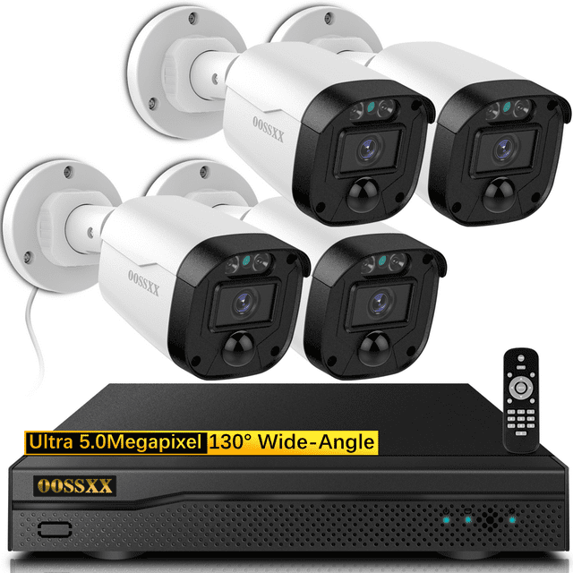 5MP Full HD Wired Security Camera System, Night Vision, Outdoor, No Hard Drive - Walmart.com