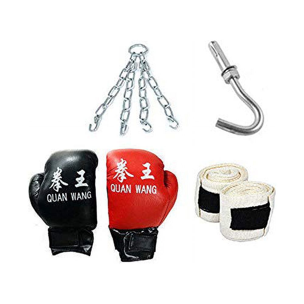 Full Heavy Boxing Punching Bag (Empty), Training Gloves Speed Set ...