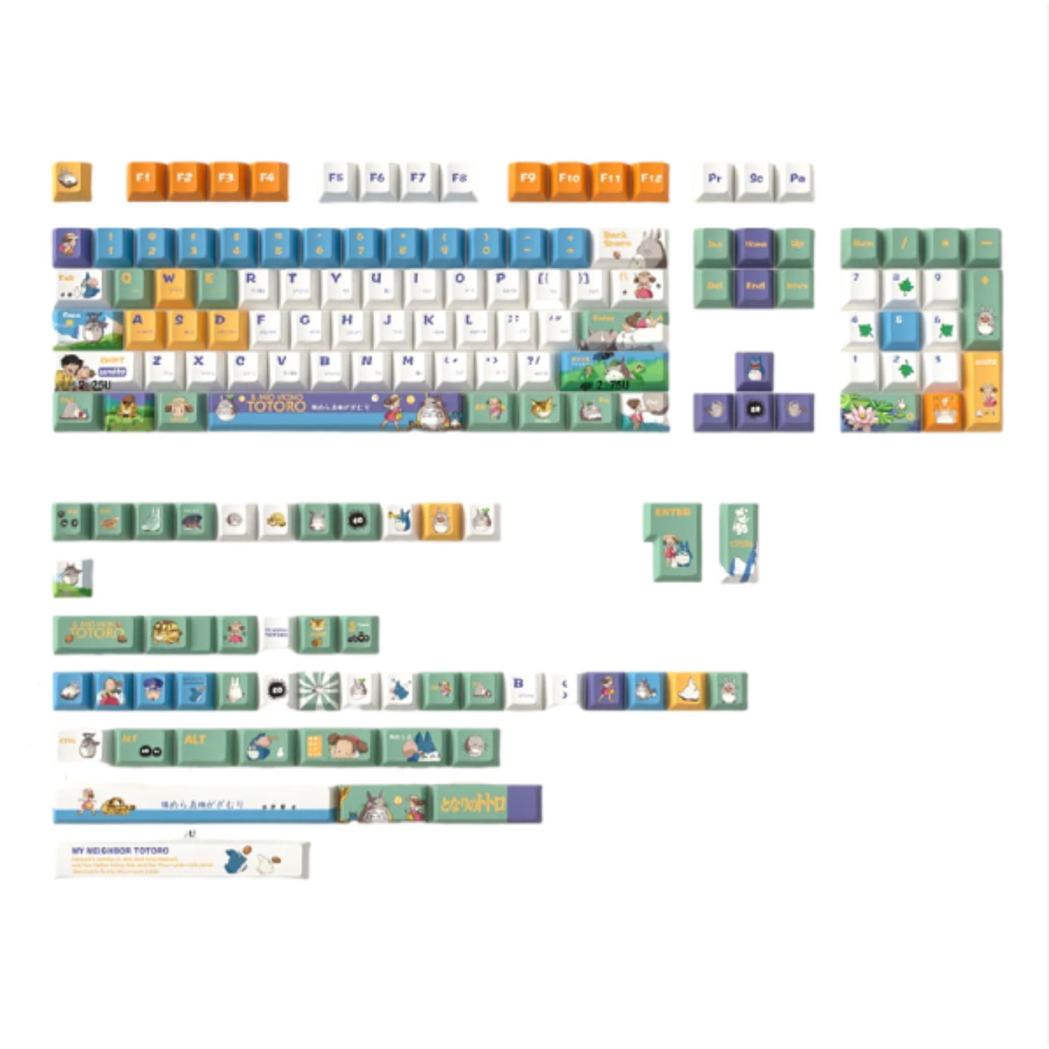 Full Keycap Set, PBT Dye-Sublimation Cherry Profile Keys , 136 Keys ...