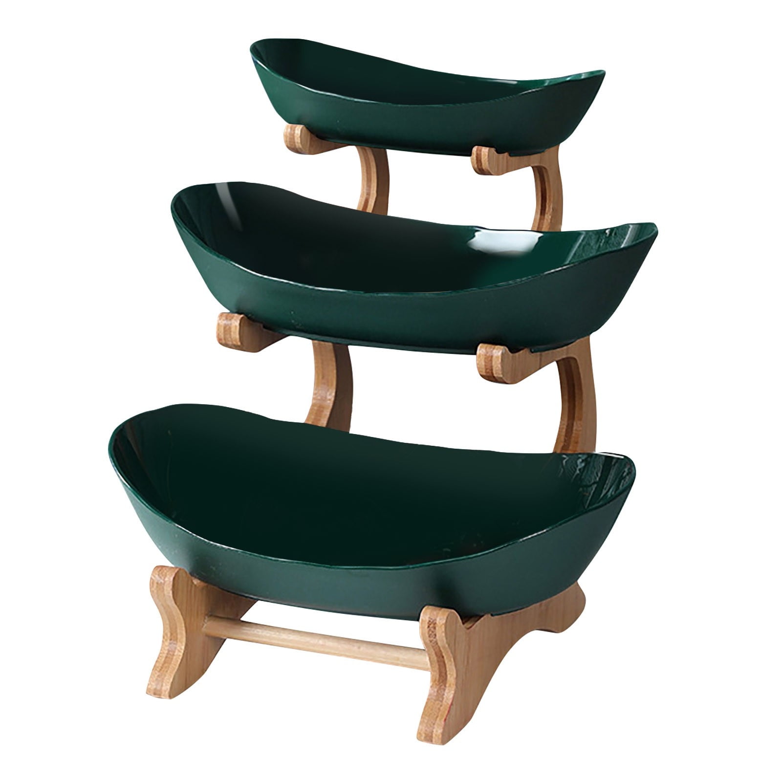 Full Kitchen Set for New Home Fruit Tray Wooden Frame Stand Layer Candy ...