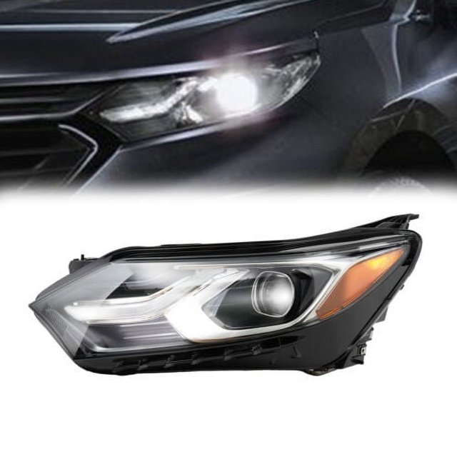 Full LED Headlight w/DRL - LH Driver Side For 2018 2019 2020 2021 Chevy Equinox - Walmart.com