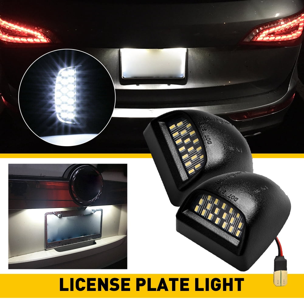 Full LED License Plate Light Tag Lamp Assembly Replacement for Chevy ...