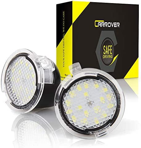 Full LED Side Mirror Puddle Light Assembly with 6000K Xenon White ...