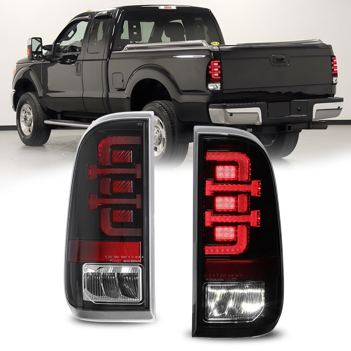 Full LED Tail Lights for 2008-2016 Ford F-250/F-350/F-450 Super Duty ...