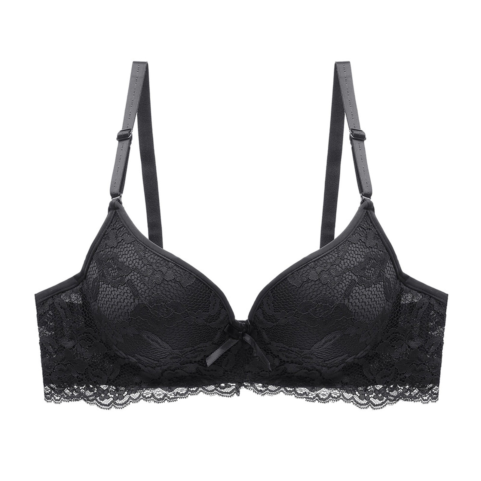 Full Lace Bra Push Up Bra for Women Thin Top and Thick Bottom ...