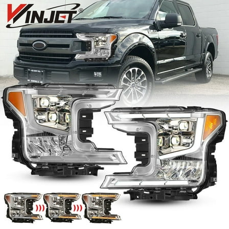 2015-2017 Ford Mustang LED Headlights Assembly, High Low Beam ...