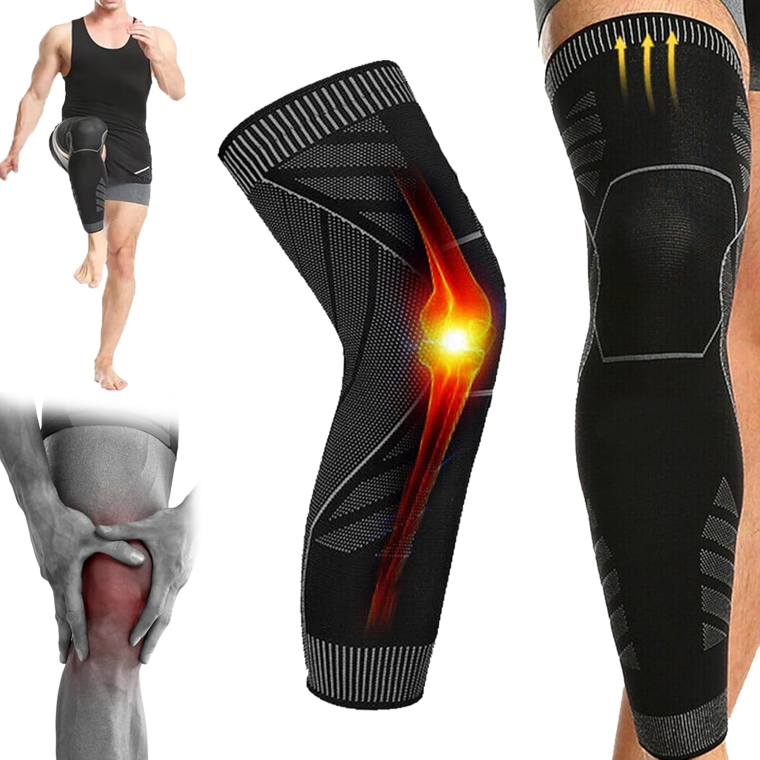 Full Leg Compression - Knee Compression Sleeves, Compression Sleeves V2 ...