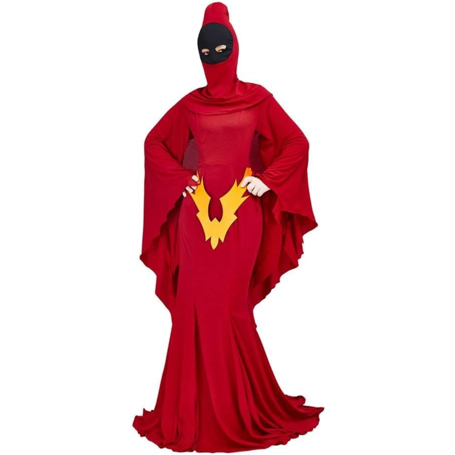 Full-Length Ceremonial Red Robe Mask Set for Theater Performance ...