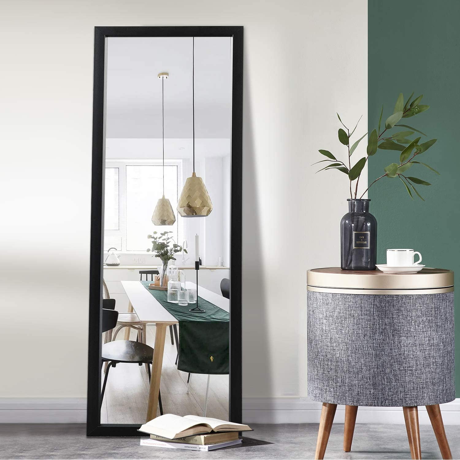 Full Length Door Mirror 51" x 16" Rectangle Wall Mirror Hanging or ...