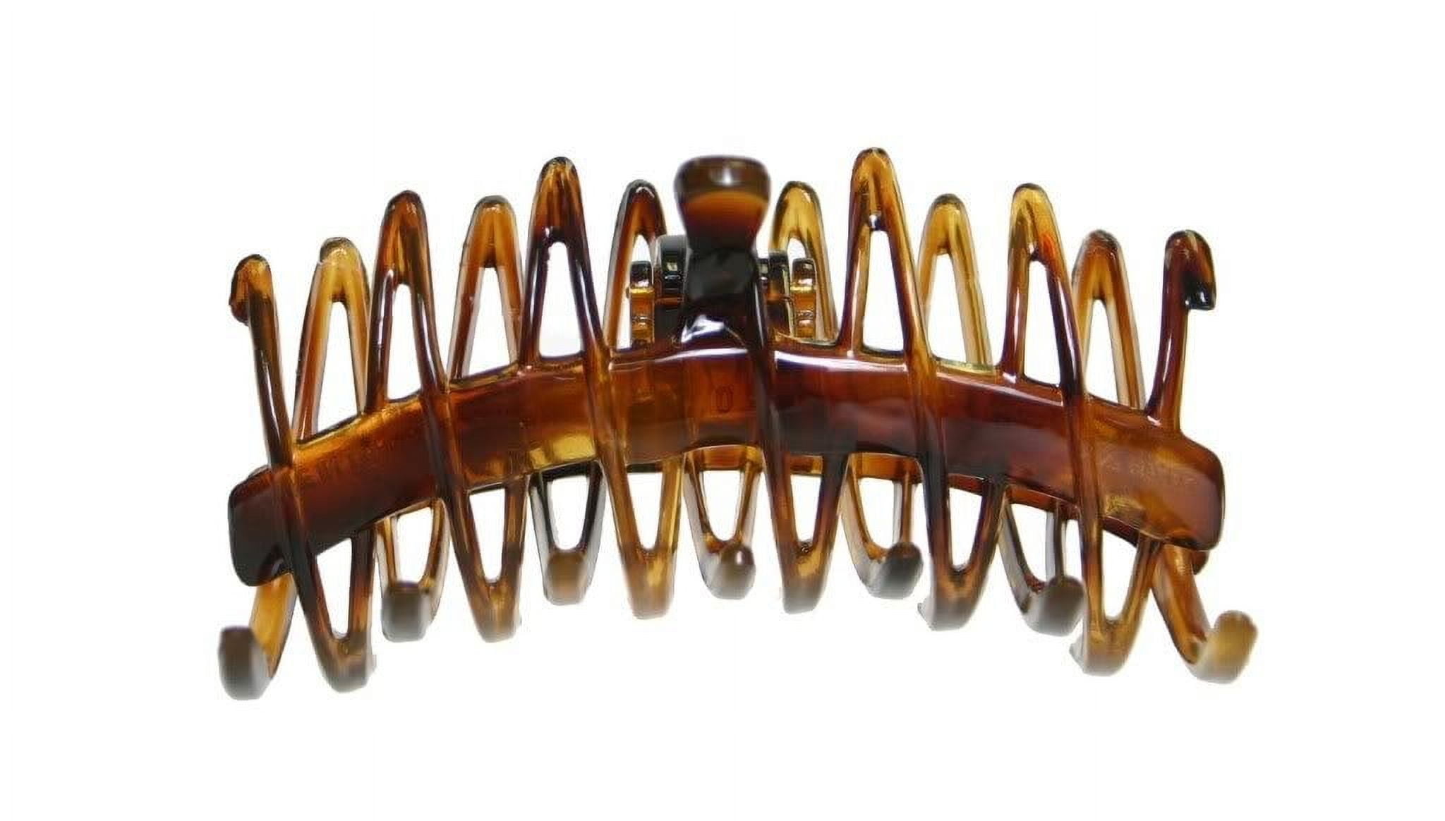 Full Length Fence Tortoise Shell Hair Claw Has A Hold On Your Whole ...
