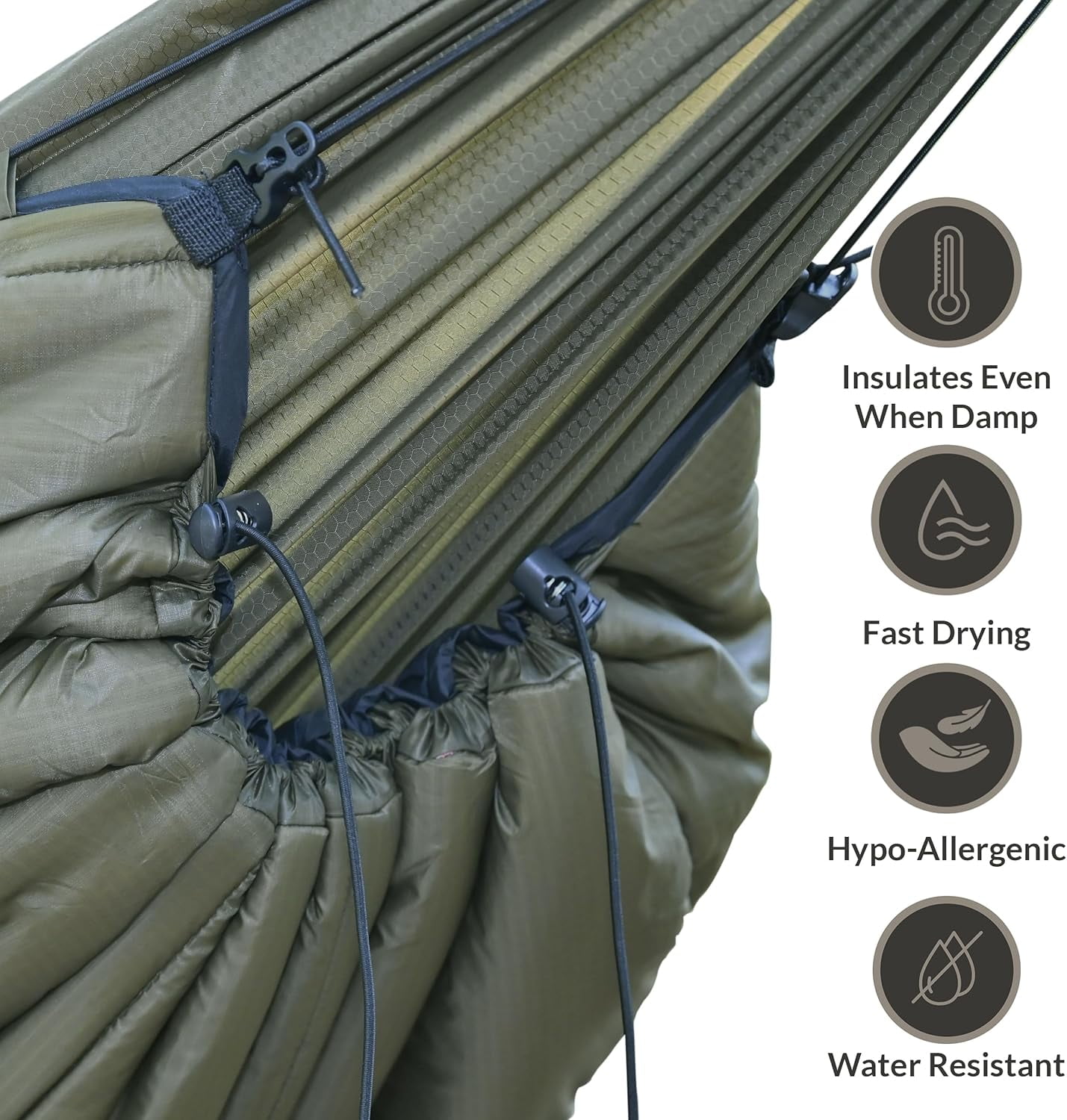 Full-Length Insulated Hammock Underquilt – Lightweight for Camping ...
