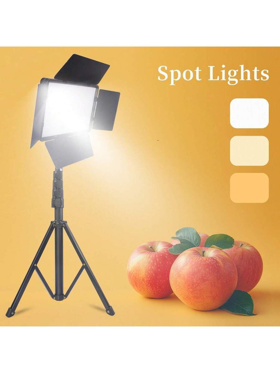 Professional LED Studio Spotlight with Adjustable Tripod, Portable ...