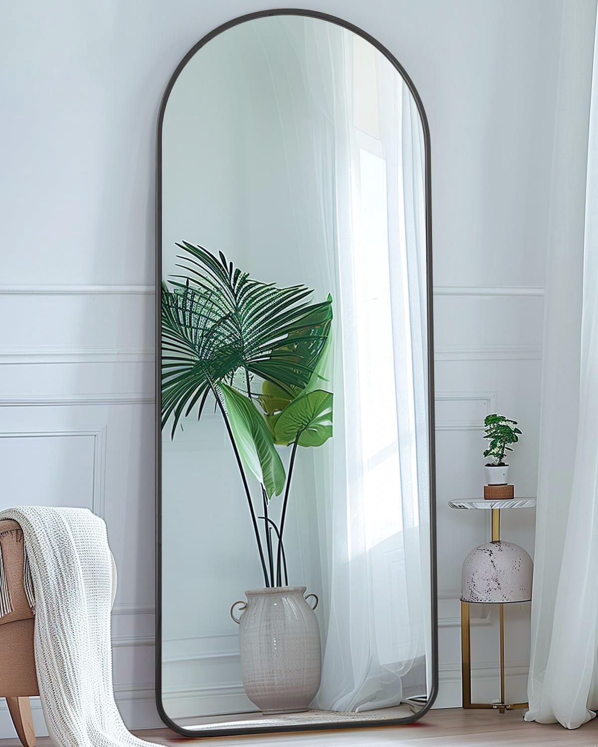 Full Length Mirror, 58"x18" Floor Mirror with Stand for Bedroom ...