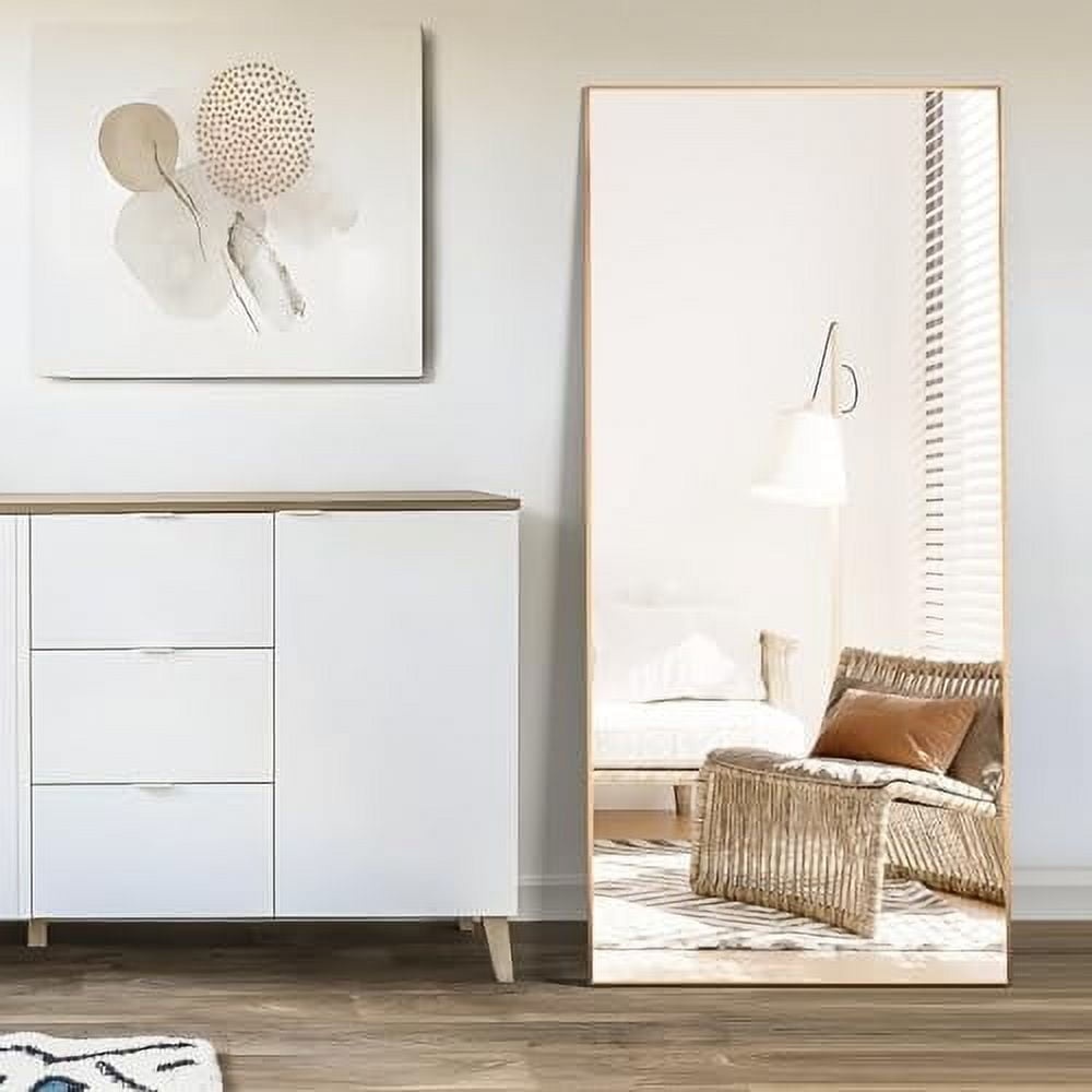 Full Length Mirror 65"x24", Gold Floor Mirror Full Body Mirrors ...