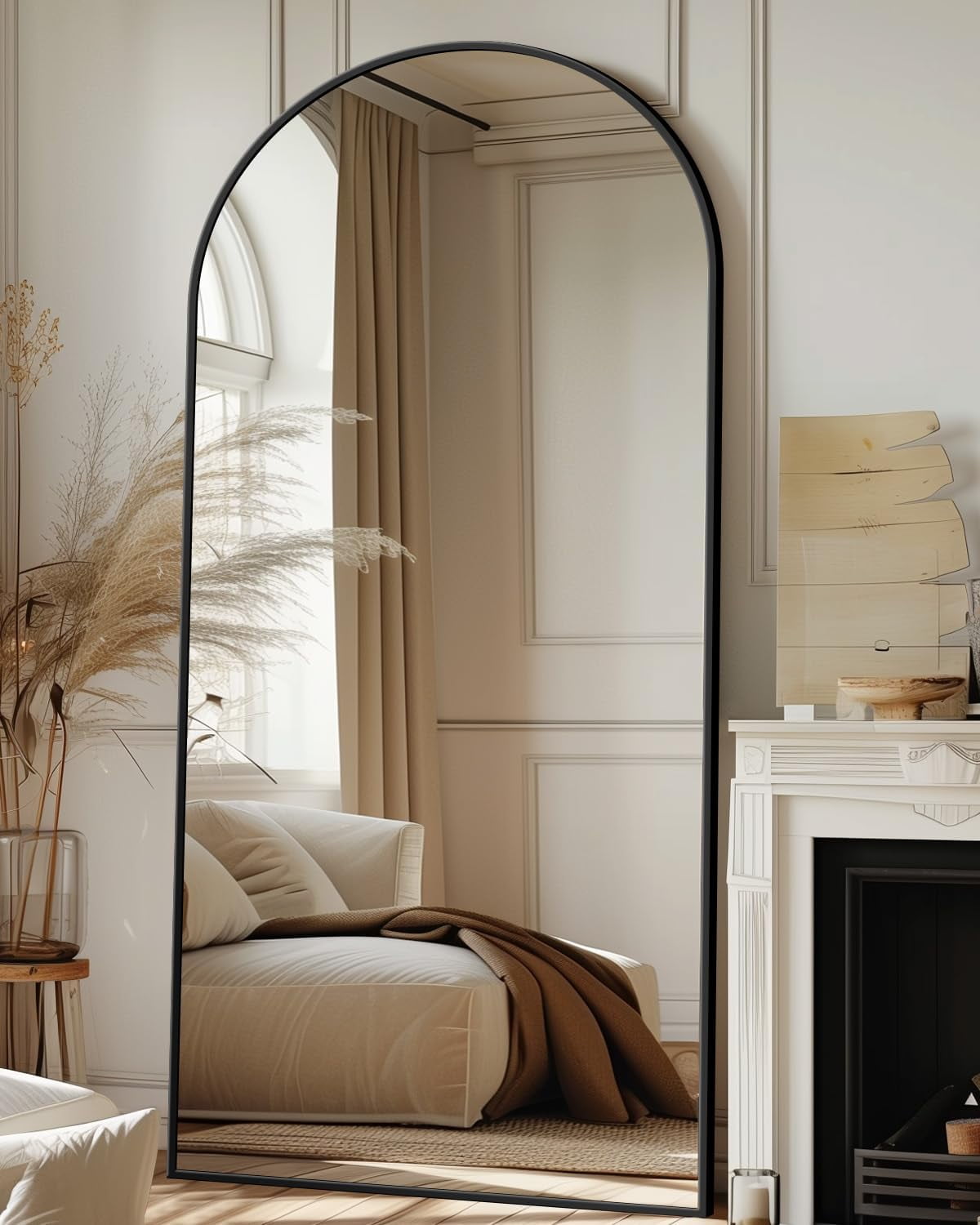 Full Length Mirror, 71"x26" Floor Mirror, Black - Walmart.com