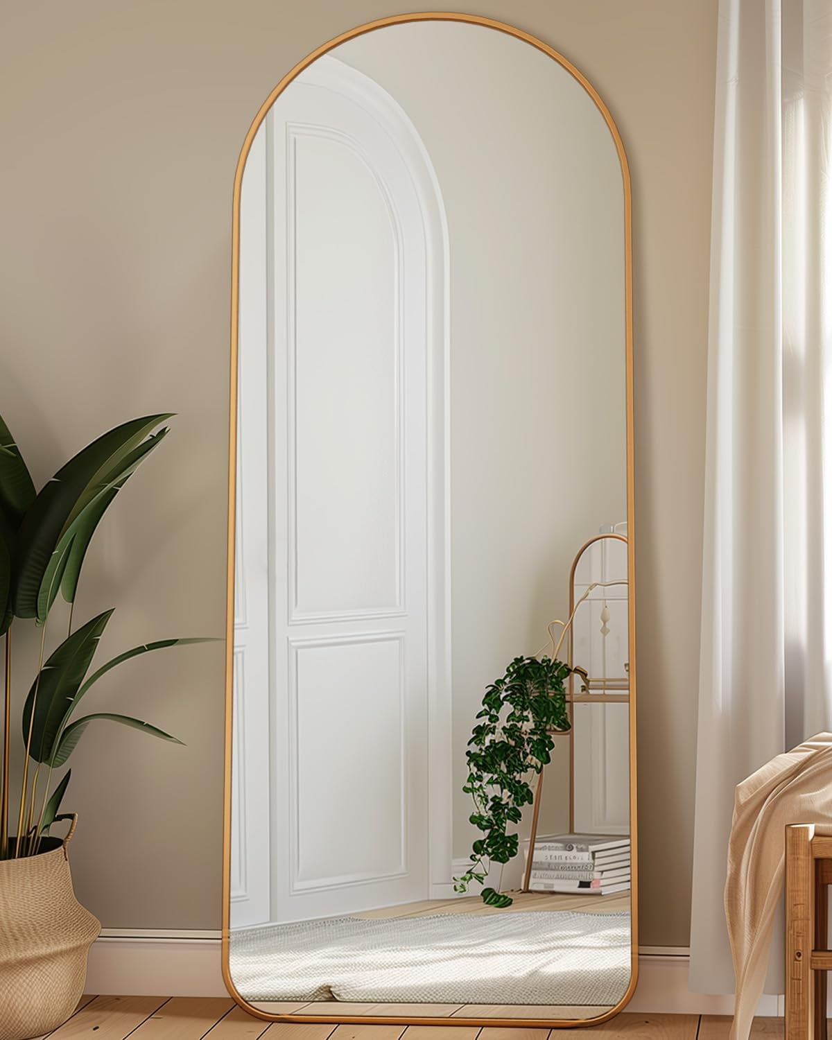 Full Length Mirror, 58"x18" Floor Mirror, Floor Standing Mirror ...