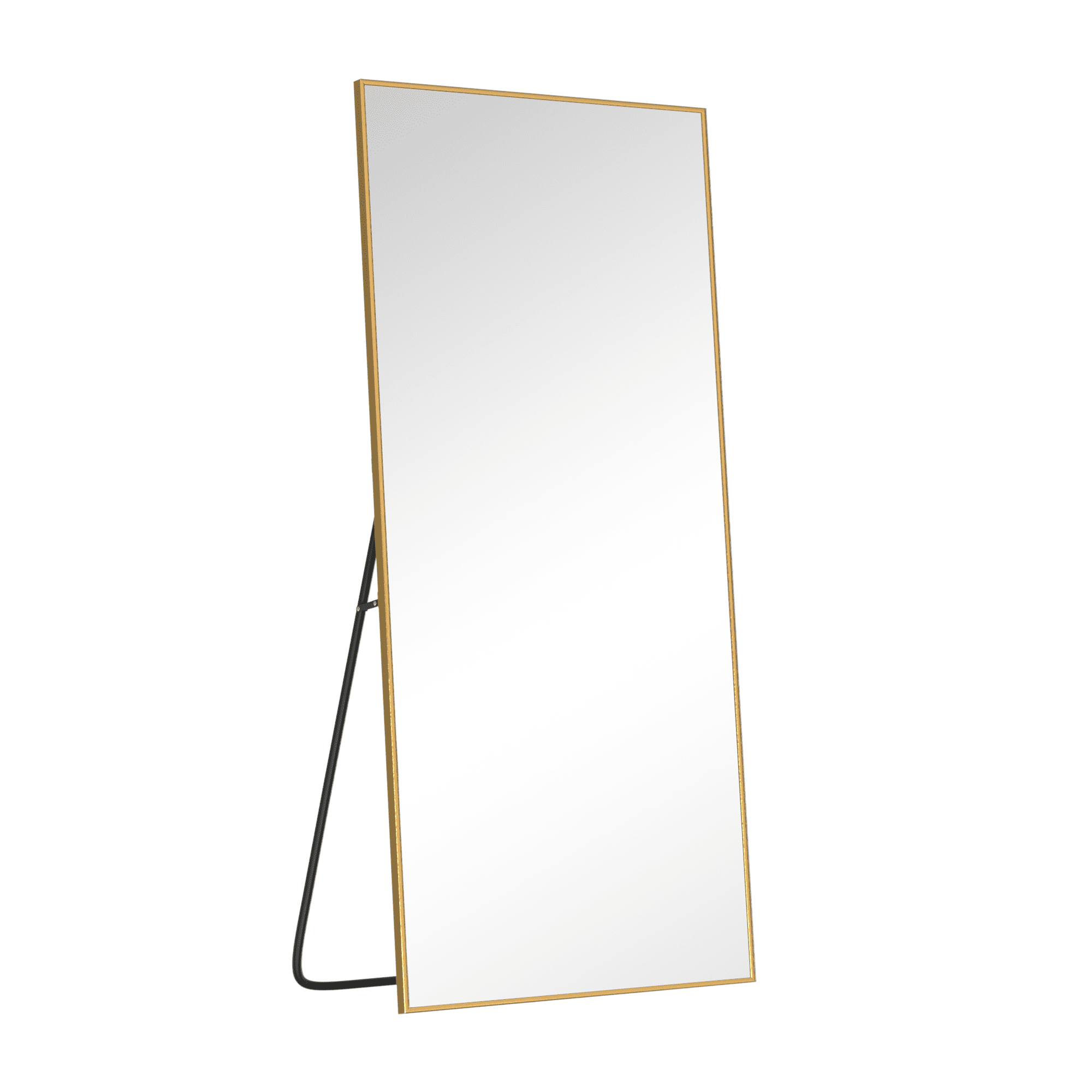 Full Length Mirror 79"*35" Aluminum Alloy Fine-Edged Right-Angle ...