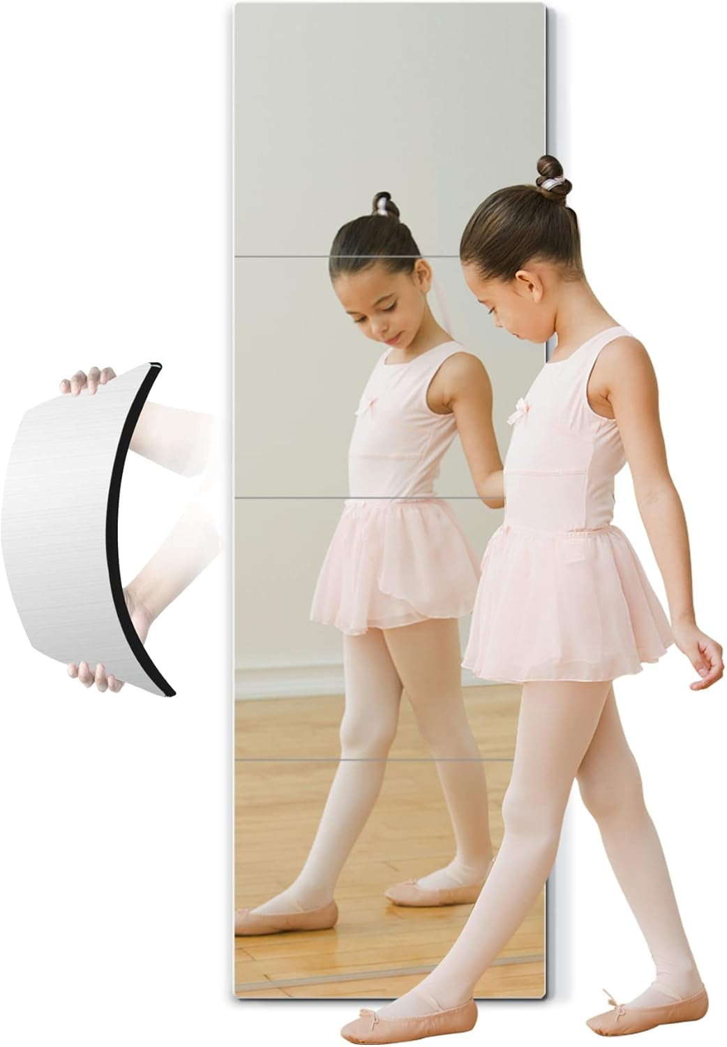 Full Length Mirror for Kids Safety Shatterproof Mirror, Plastic Wall ...