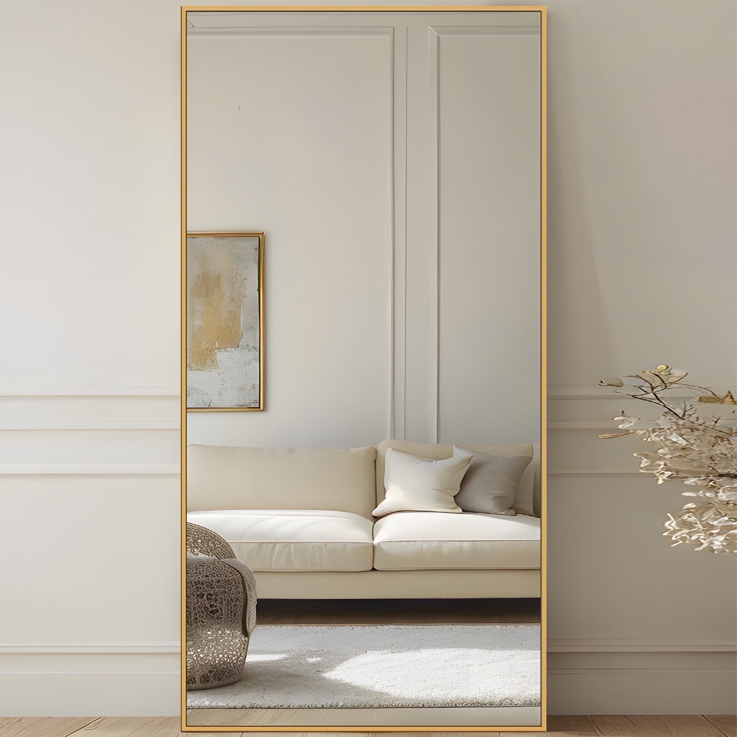 Antok Large 78"x38" Full Length Mirror Rectangle Oversized Floor ...
