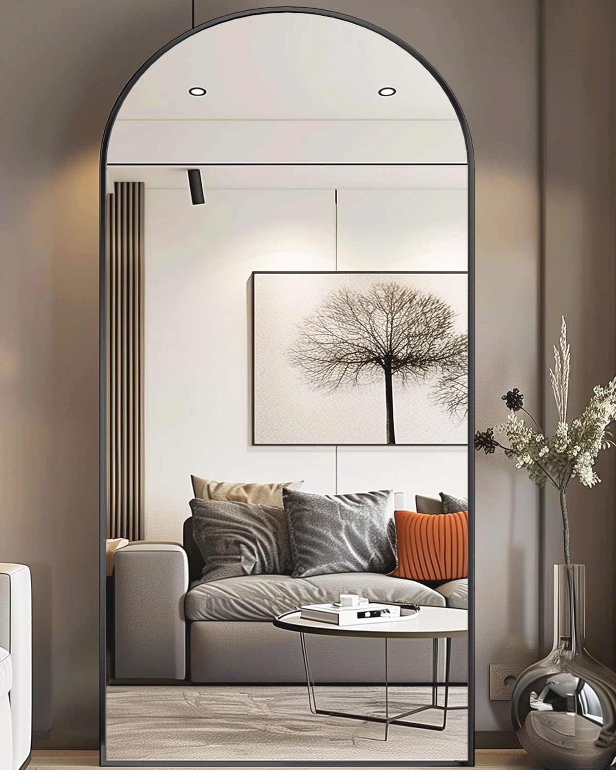 Full Length Mirror Large Arched 78"x38" Modern Oversized Full Body ...