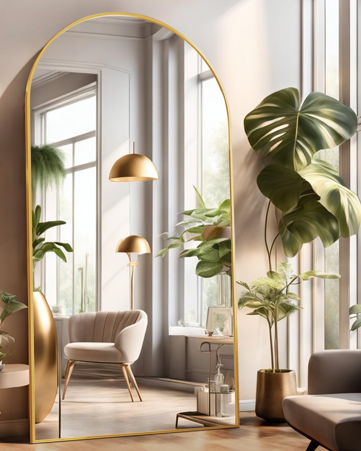 Full Length Mirror with Stand, 41"x81" Floor Mirror Freestanding ...