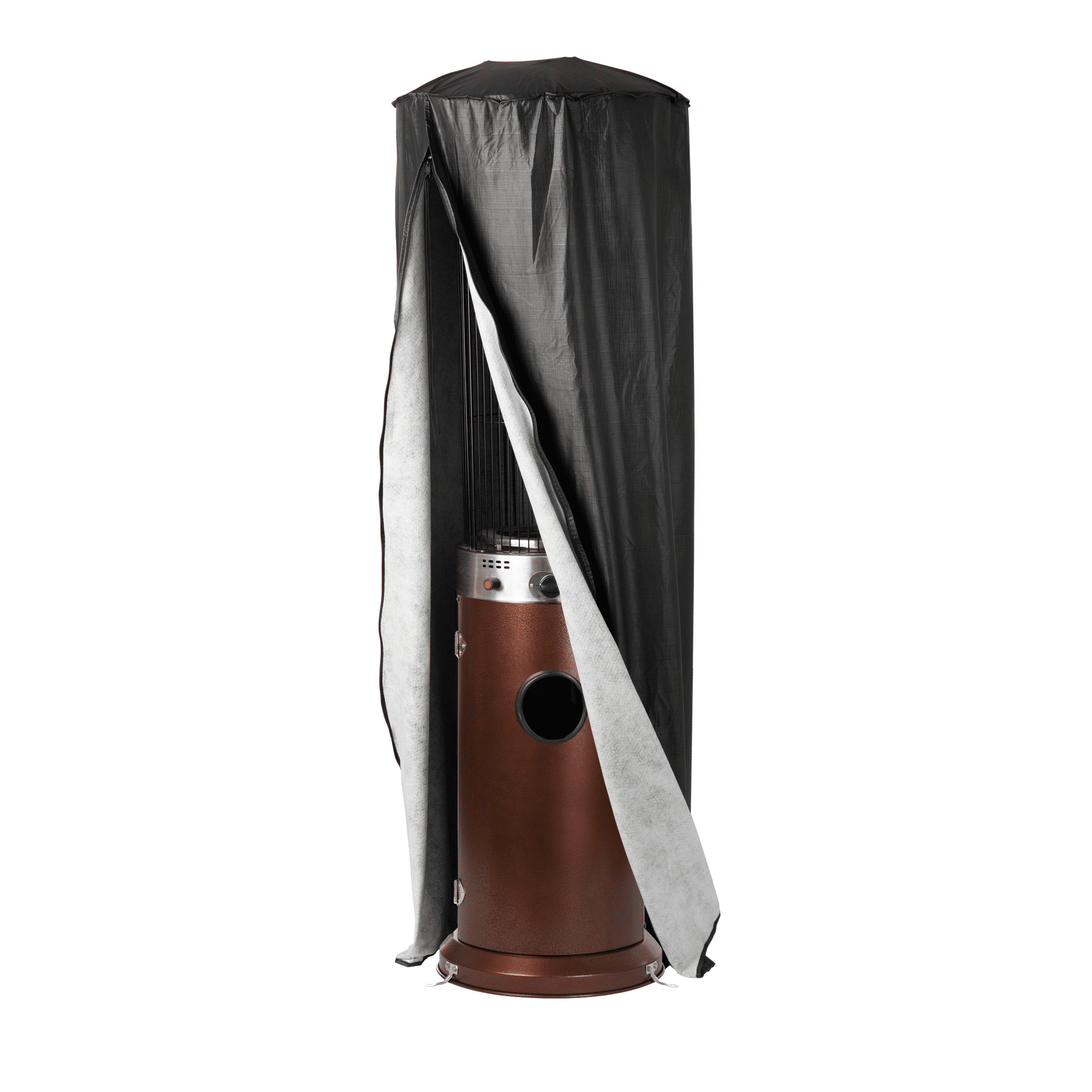 "Fire Sense Full-Length Outdoor Heater Cover, Vinyl, Weather-Resistant ...