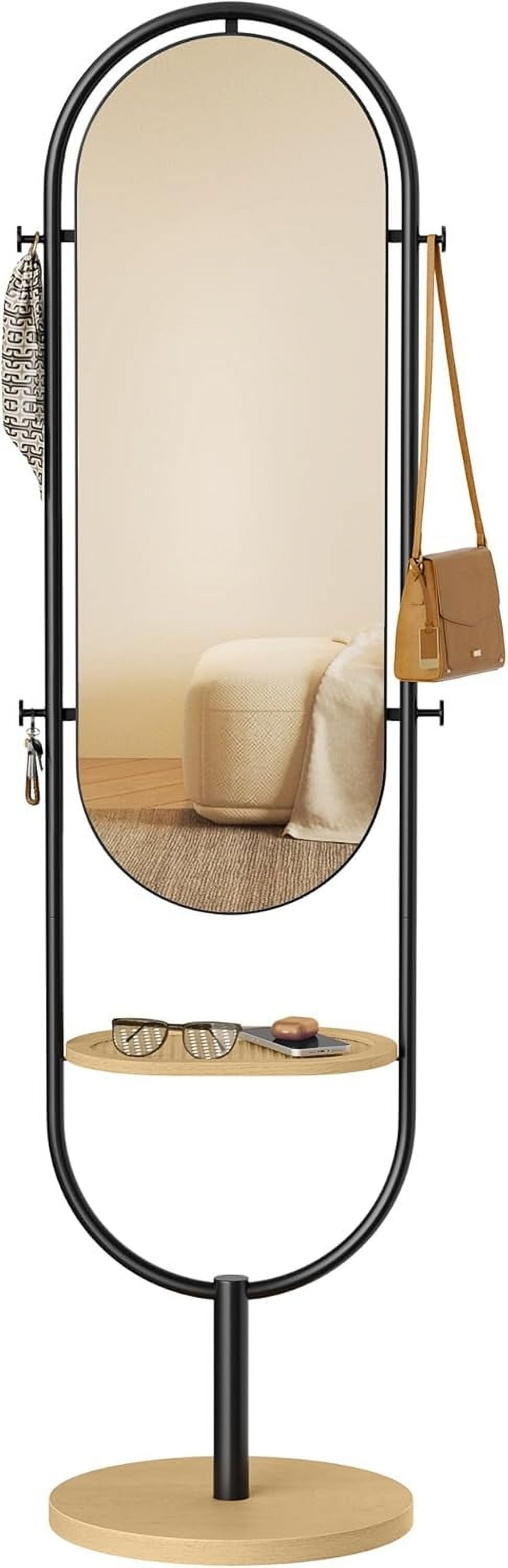 Full Length Wall Mirror, Over The Door Mirror, 47.2" x 18.5" Arched ...