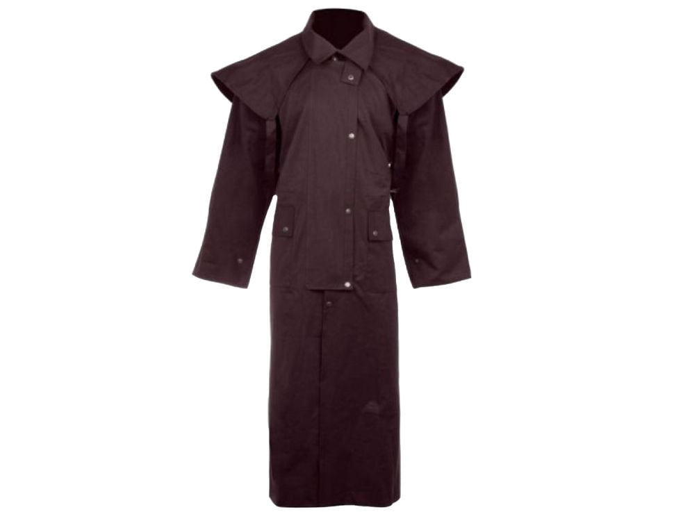 Full Length Western Waterproof Oilskin Duster (Brown, Large) - Walmart.com