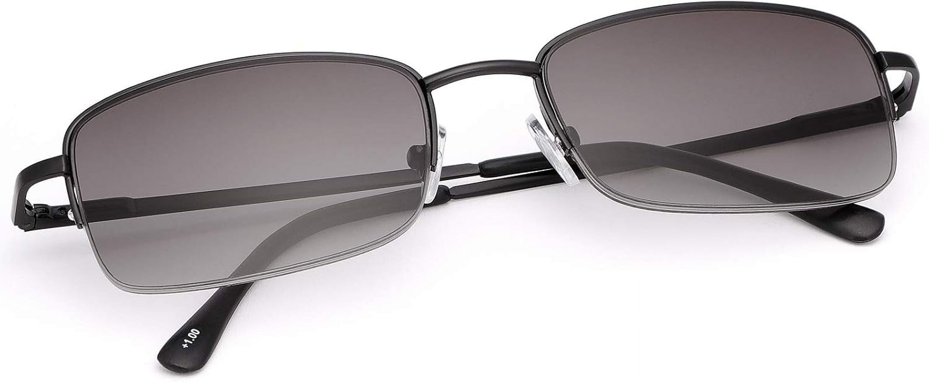 Full Lens Reading Glasses Spring Hinge UV400 Protection Sunglasses Blue ...