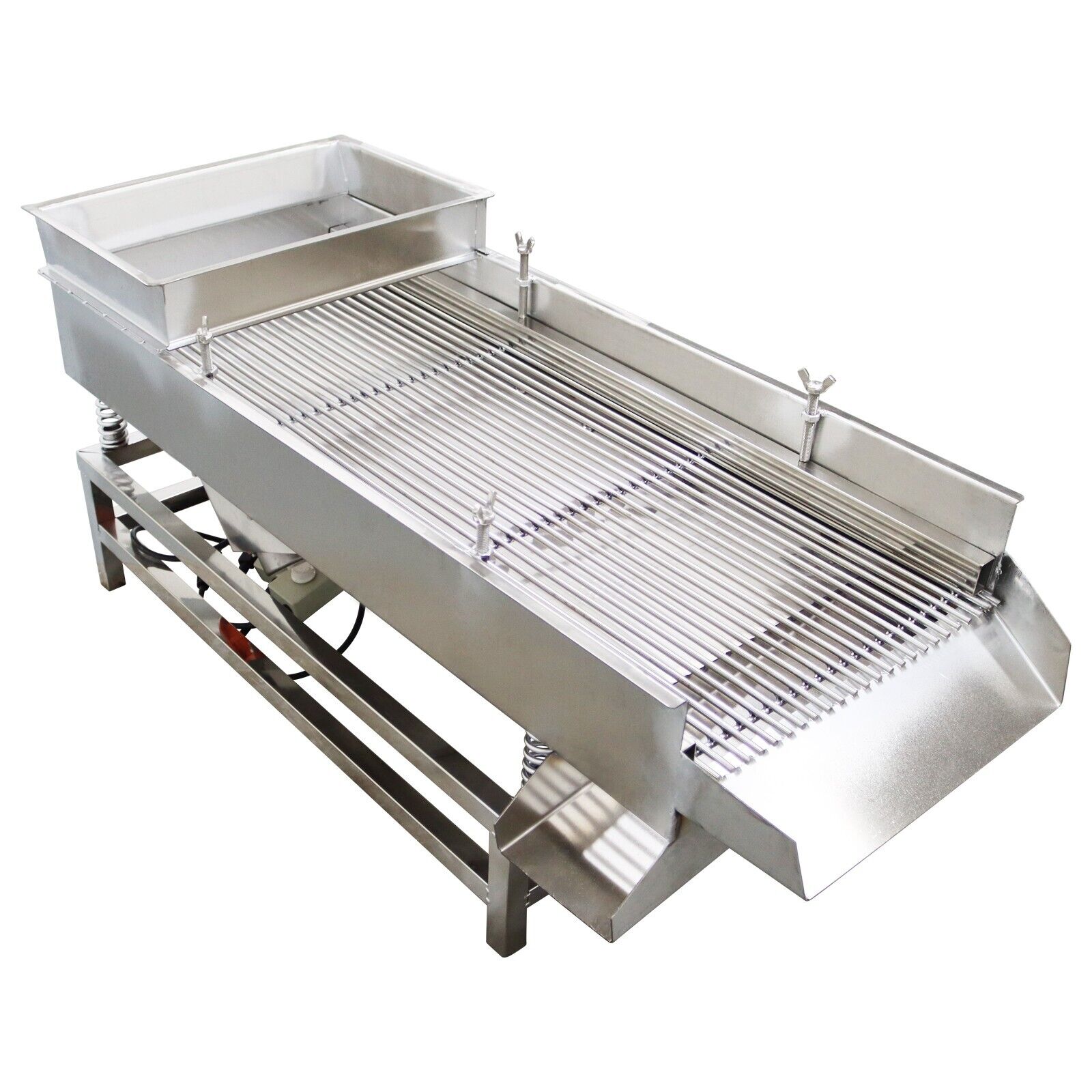 Full Linear Vibrating Screen with 10mm Long Bar Sieve Screen Dual Motor ...