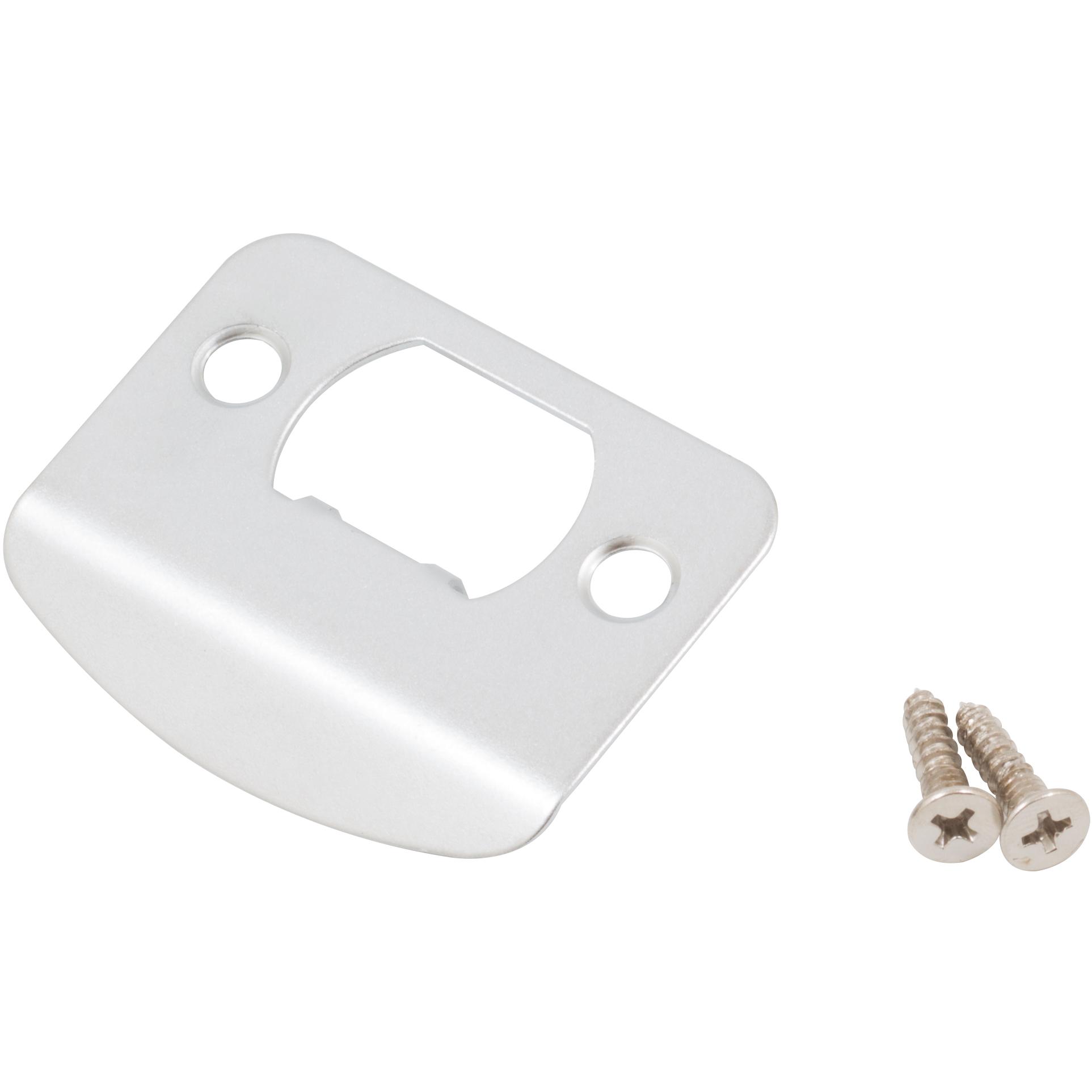 Full Lip 1/4" Round Corner Strike Plate, 2-1/4 Inches, 1-5/8" Center-to ...