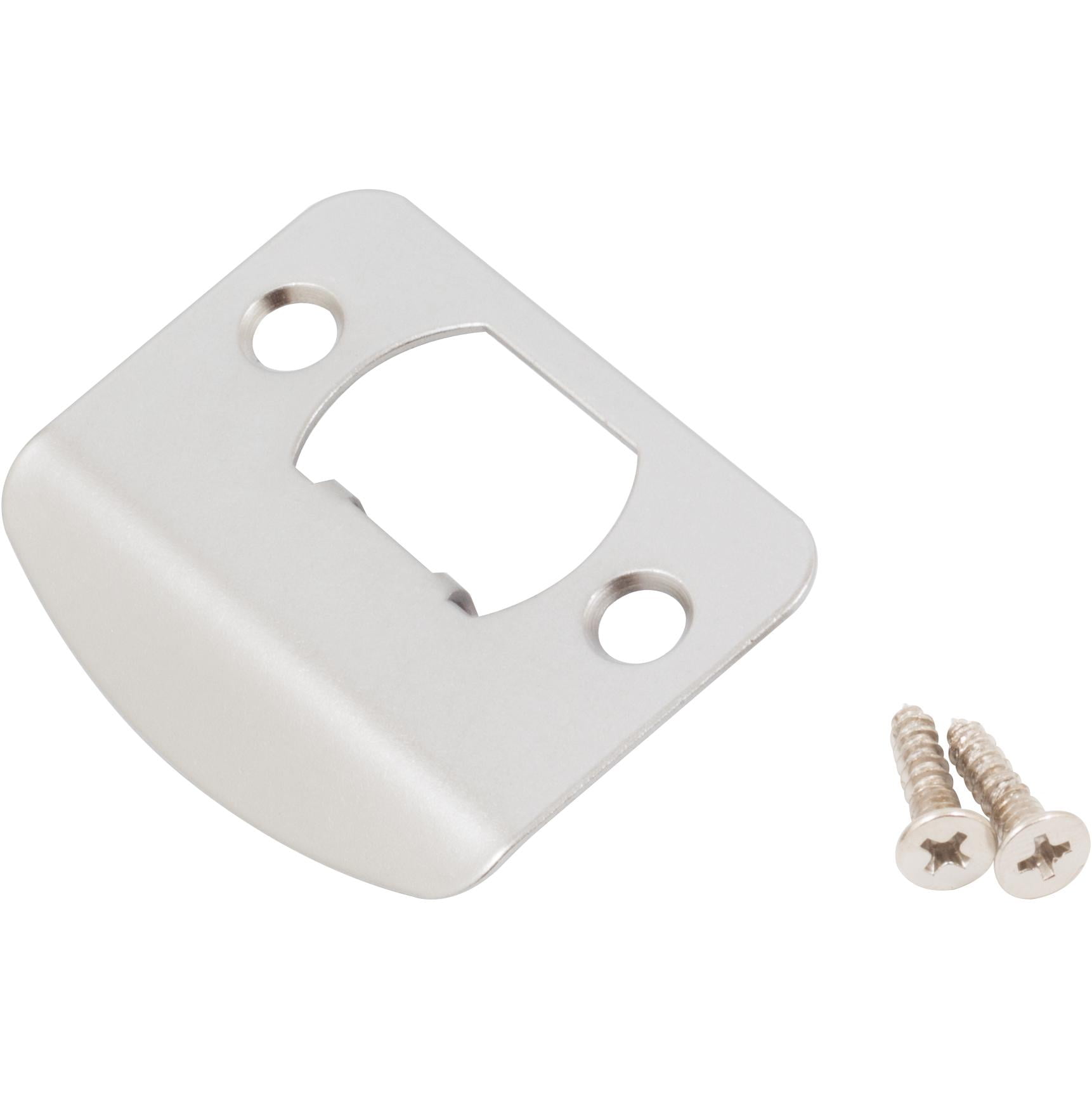Full Lip 1/4" Round Corner Strike Plate, 2-1/4 Inches, 1-5/8" Center-to ...