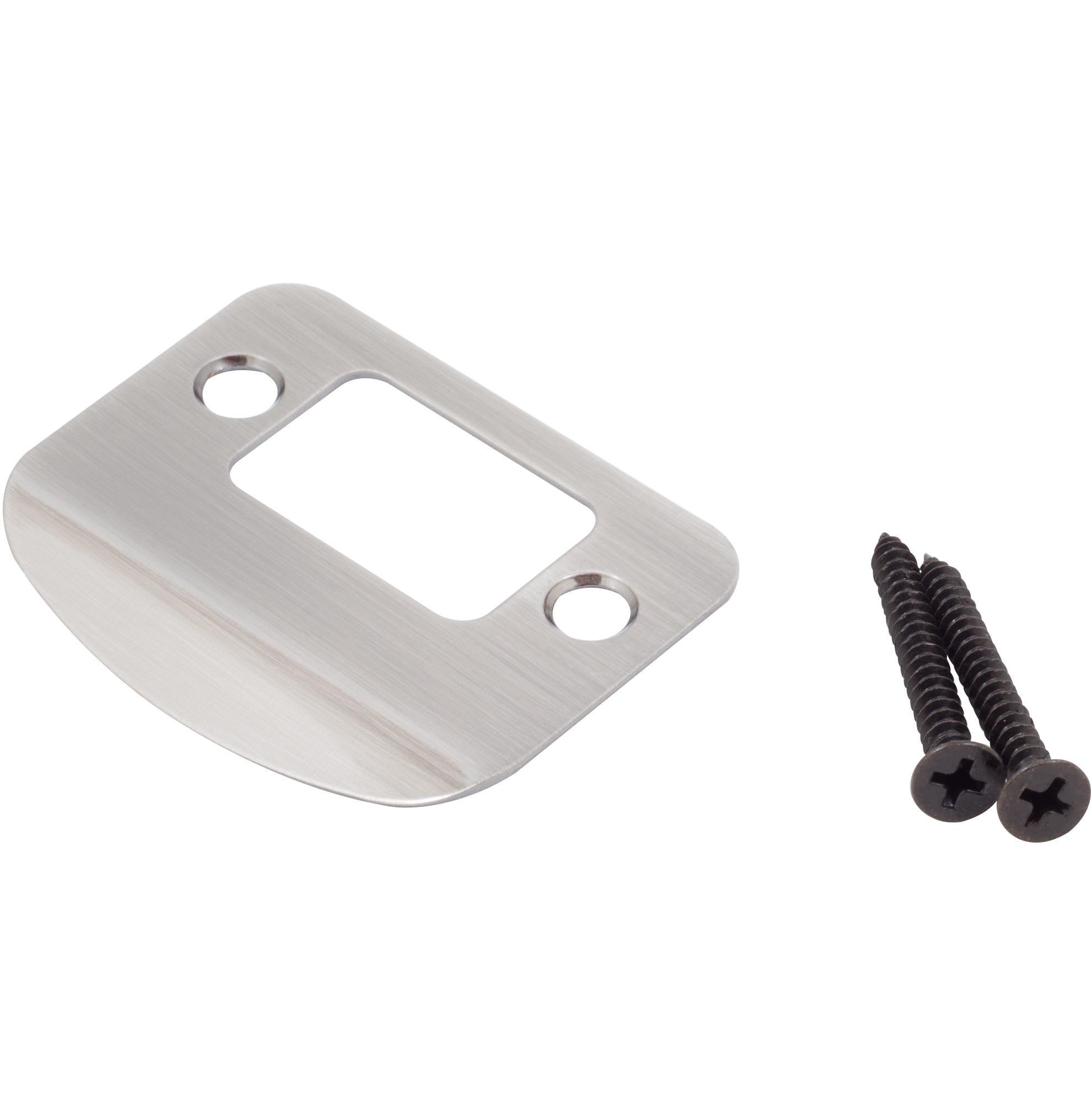 Full Lip Round Corner Deadbolt Strike Plate, 2-1/4 Inches, 1-5/8 ...