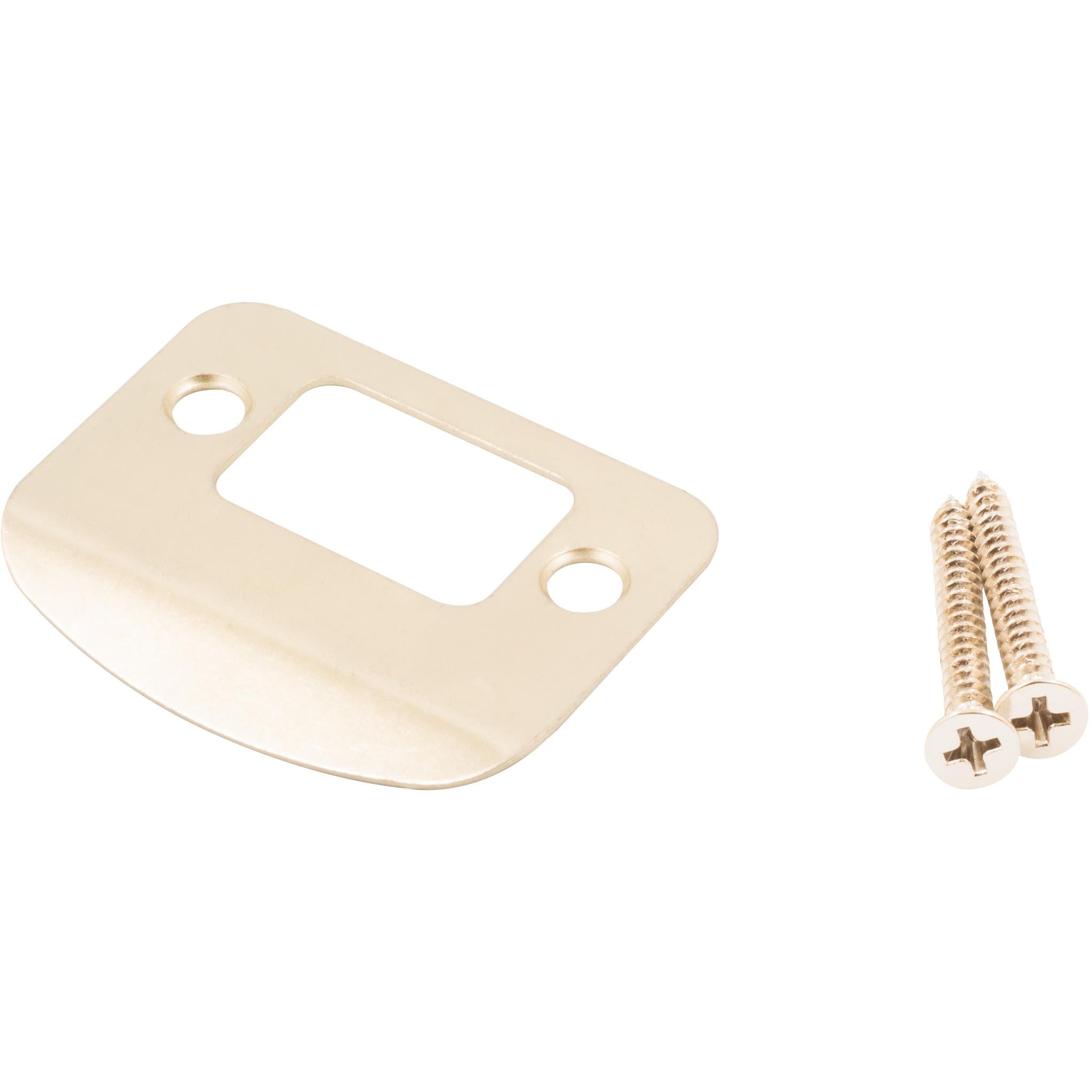 Full Lip Round Corner Deadbolt Strike Plate, 2-1/4 Inches, 1-5/8 ...