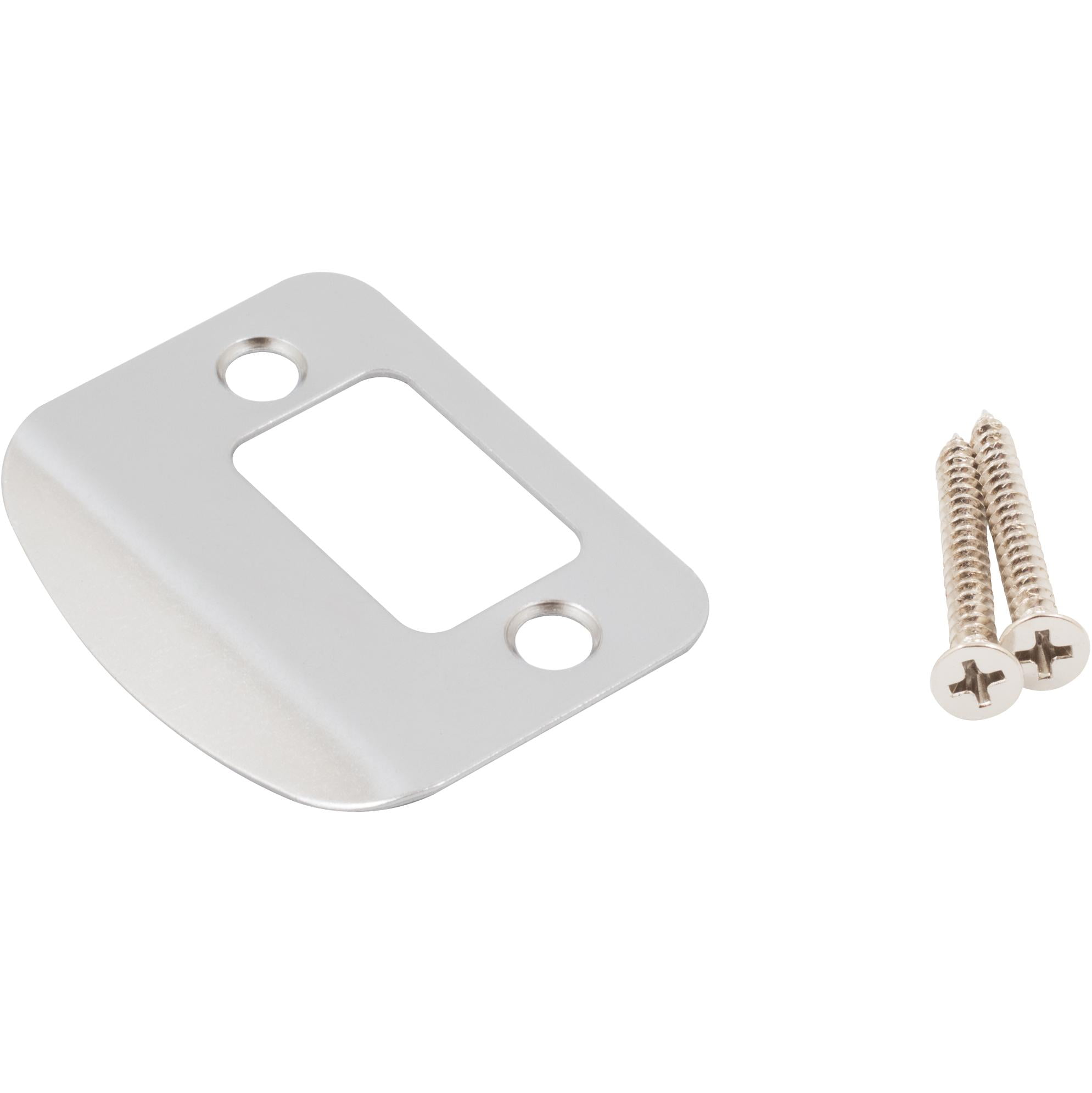 Full Lip Round Corner Deadbolt Strike Plate, 2-1/4 Inches, 1-5/8 ...