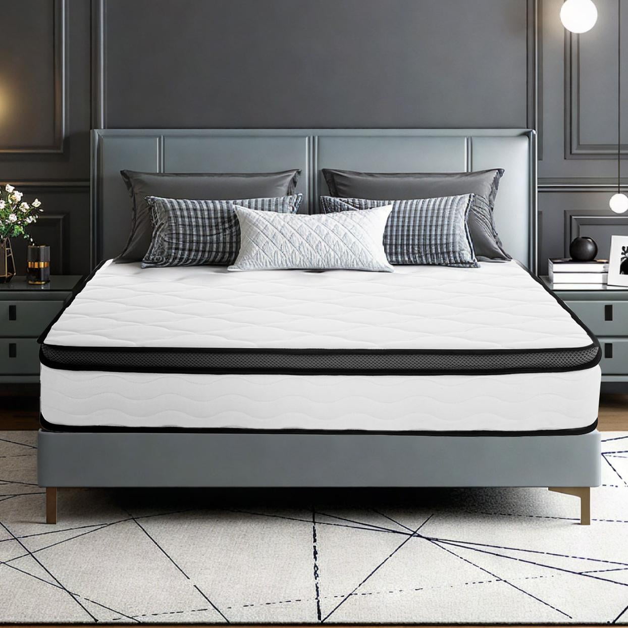 Full Mattress, 10 Inch Hybrid Mattress in a Box, Gel Memory Foam ...